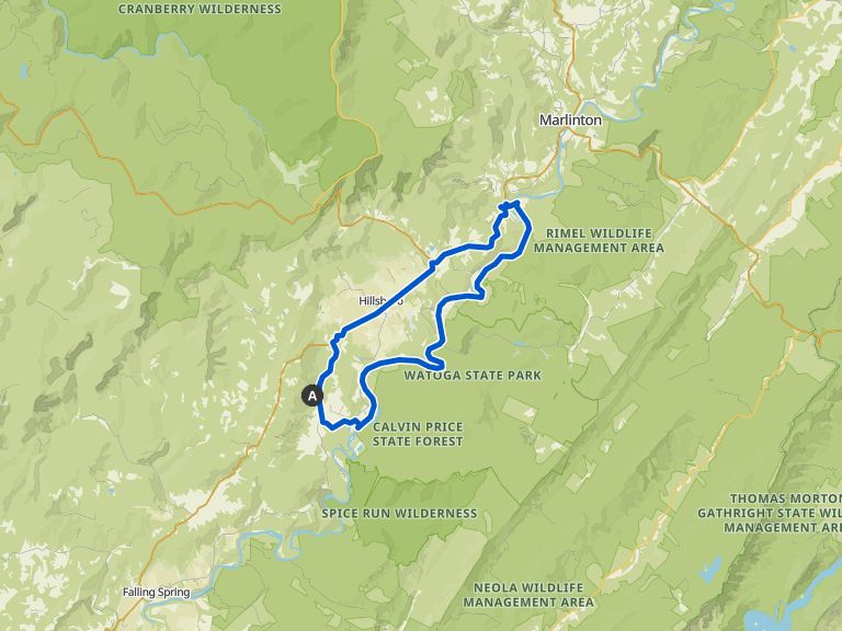 Greenbrier River Trail loop — Watoga State Park | ride | Komoot